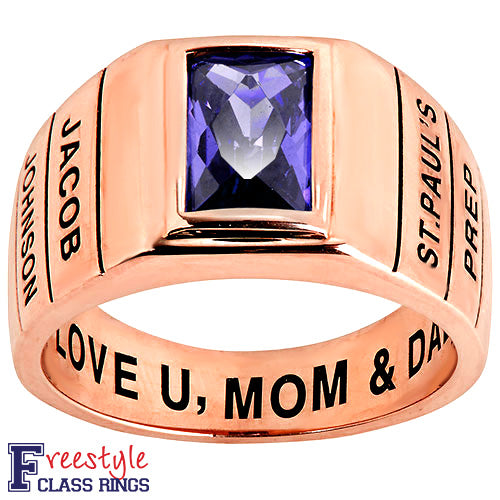 Men's Rose Gold Class Ring – Limoges Jewelry
