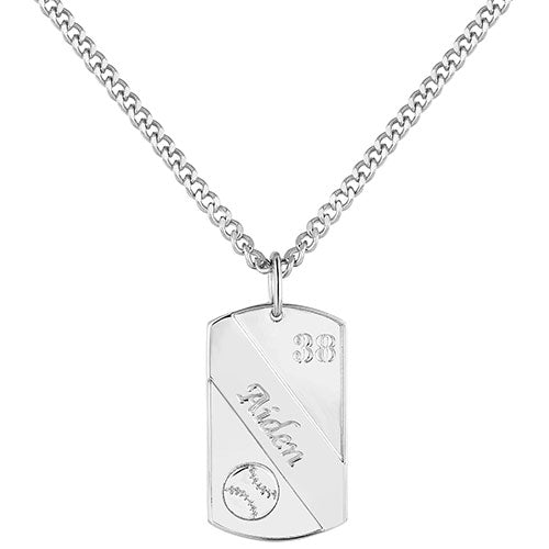 Baseball Dog Tag – Limoges Jewelry