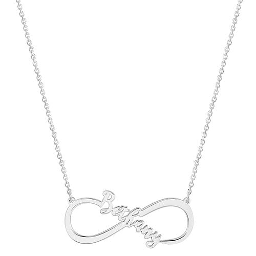 Sterling Infinity Symbol Name Necklace – Limoges Jewelry