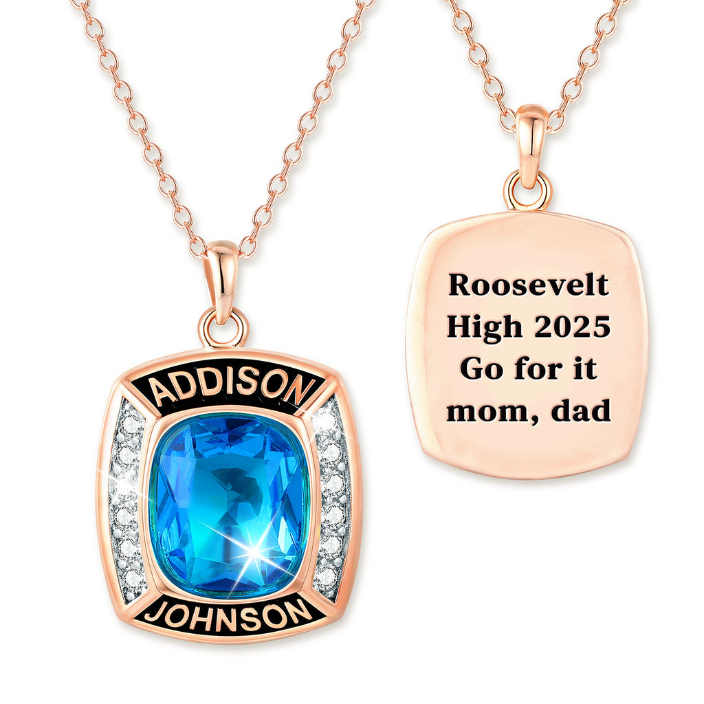 Rose Gold Unisex Class Graduation Necklace – Limoges Jewelry