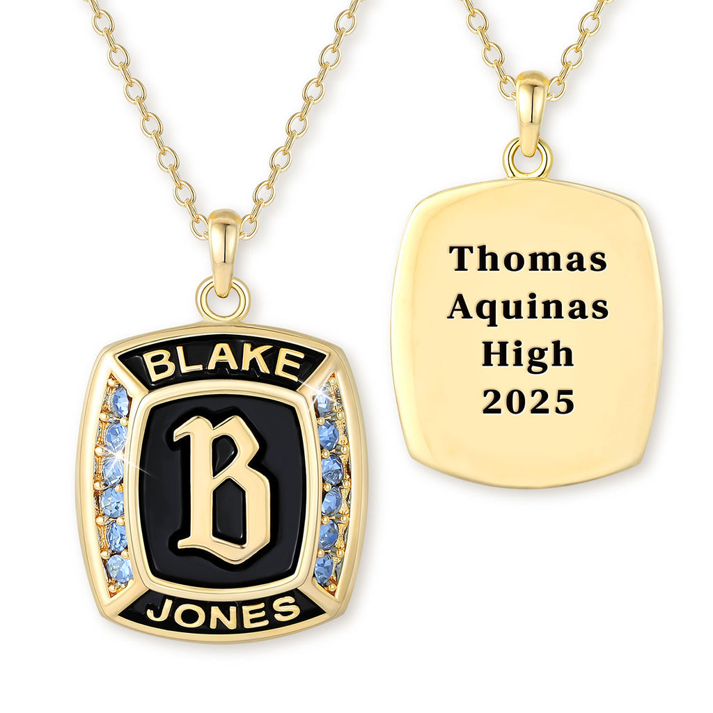 Gold Unisex Class Graduation Necklace – Limoges Jewelry
