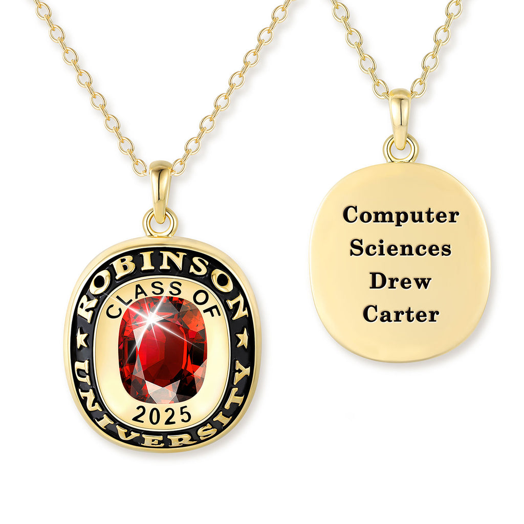 Gold Unisex Class Graduation Necklace – Limoges Jewelry