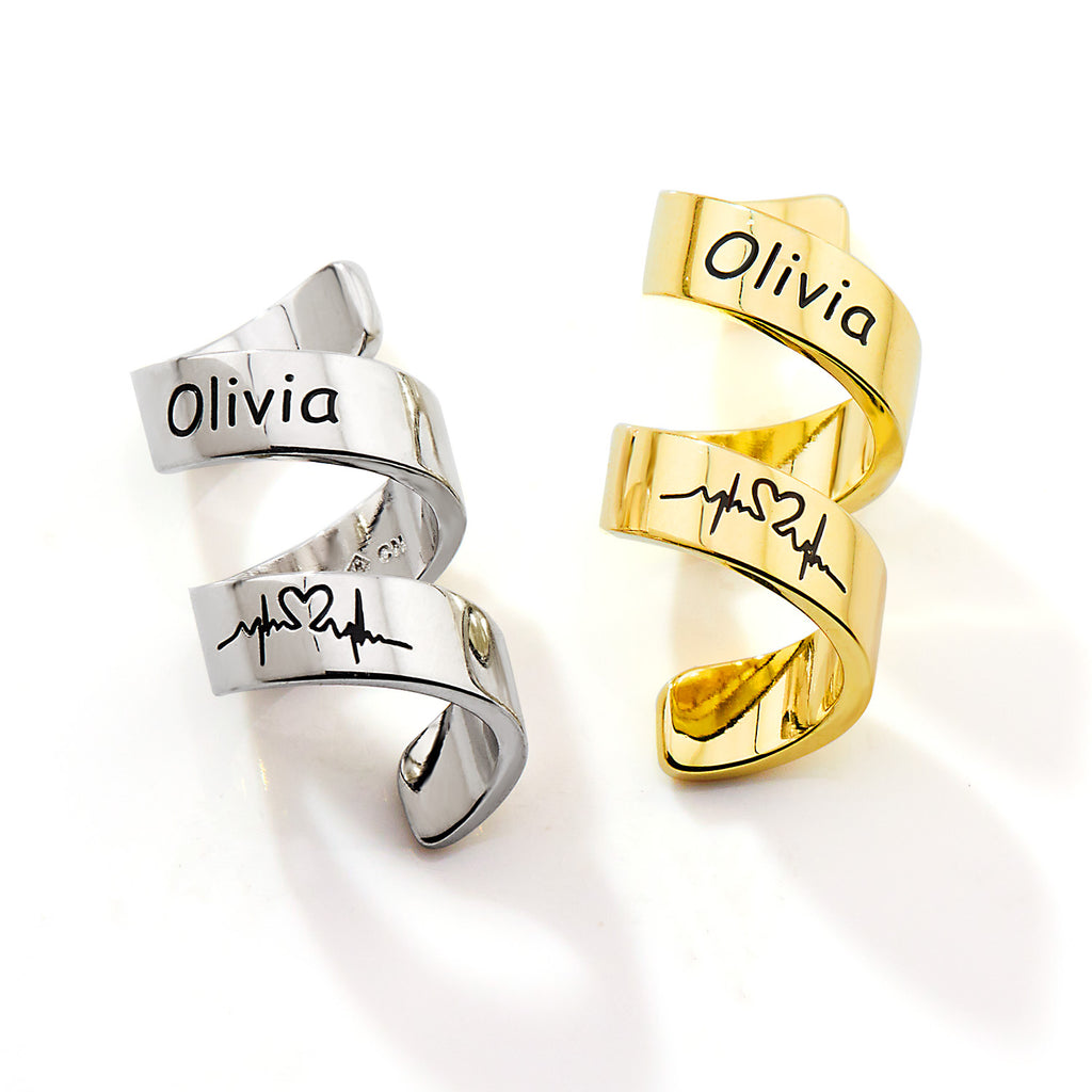 Personalized Double Wrap Stethoscope Slide Charm – Silver, Gold & Rose ...